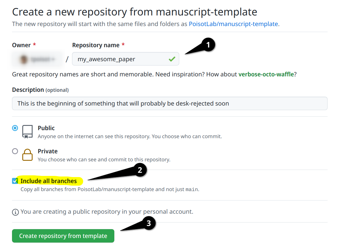 Template to prepare preprints and manuscripts using markdown and github actions